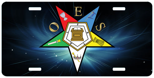 Space Order of the Eastern Star License Plate OES Tag – 357 designs