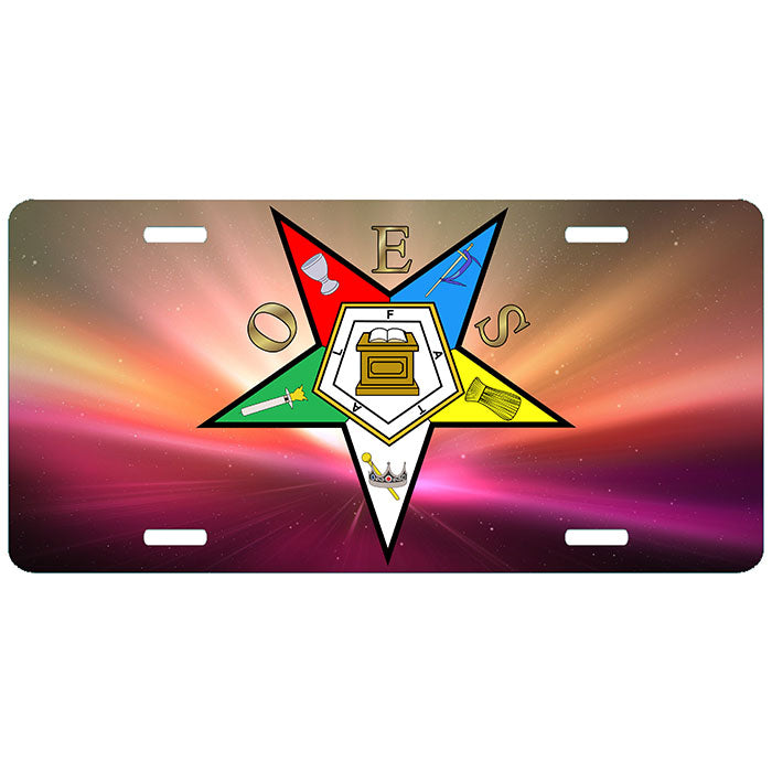 Bright Order of the Eastern Star License Plate OES Tag – 357 designs