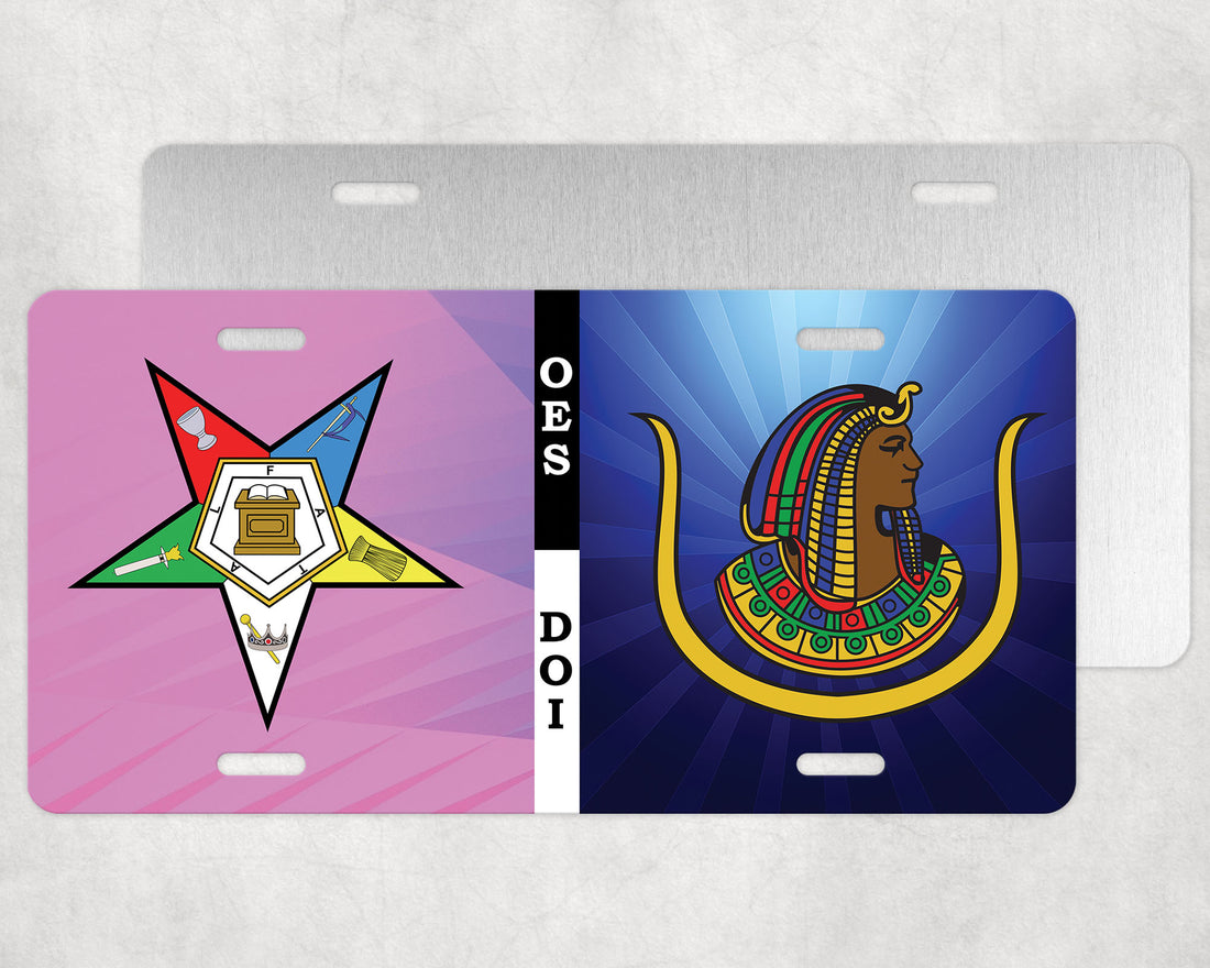 OES DOI Split License Plate Order Eastern Star Daughters of Isis – 357 ...