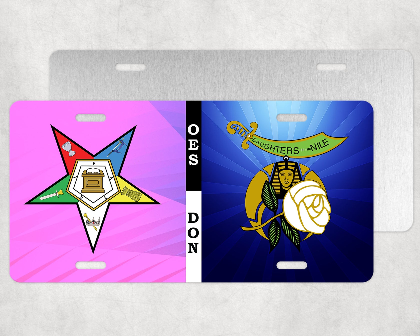 OES DON Split License Plate Order Eastern Star Daughters of the Nile ...