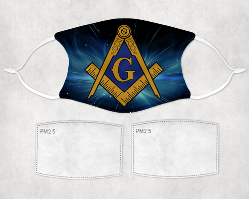 Masonic Space Face Mask Adjustable Master Mason Facemask – 357 designs
