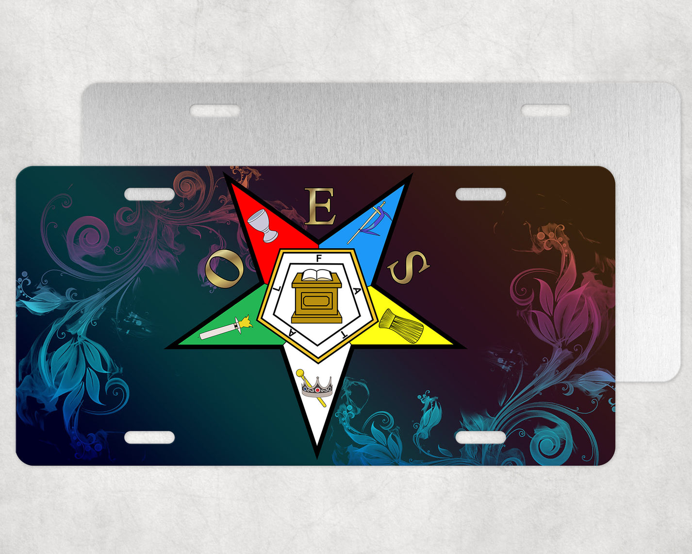 Flower Order of the Eastern Star License Plate OES – 357 designs