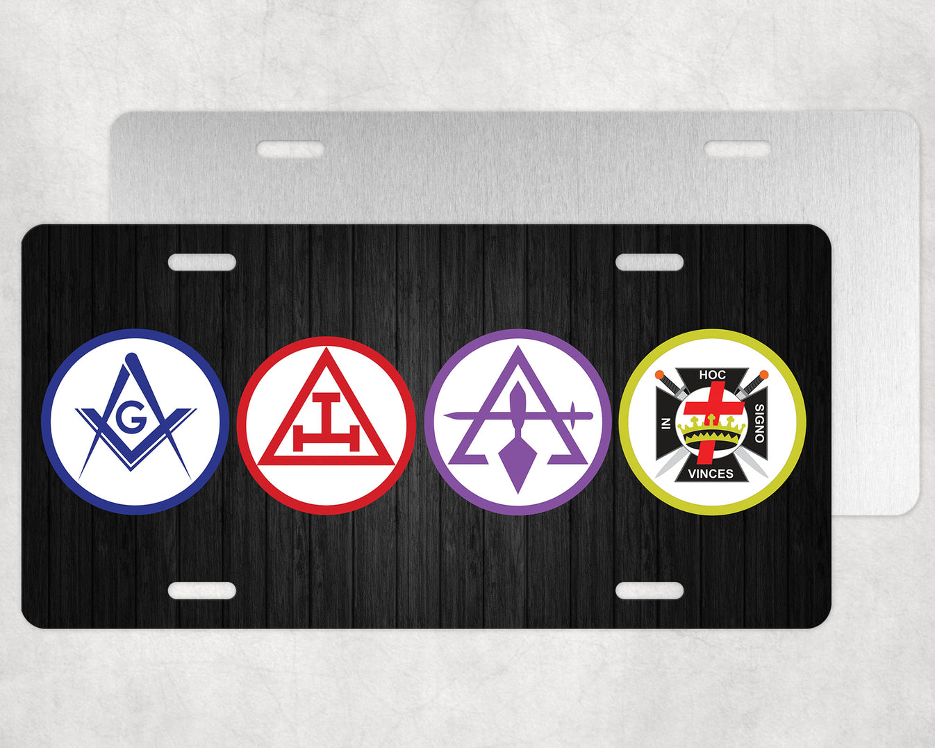 York Rite Masonic License Plate Tag – 357 designs